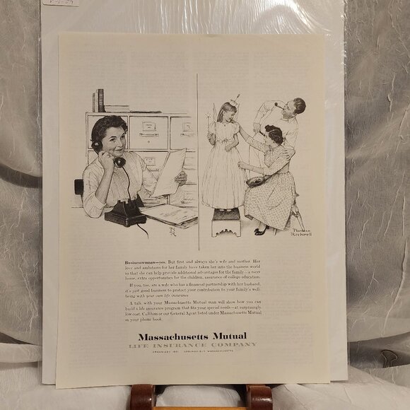 Norman Rockwell | Art | Norman Rockwell Print Mass Mutual Life ...